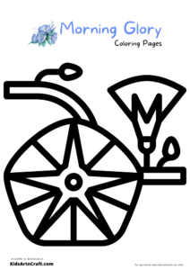 Blue Morning Glory Coloring Pages For Kids – Free Printables - Kids Art ...