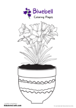 Bluebell Coloring Pages For Kids – Free Printables - Kids Art & Craft