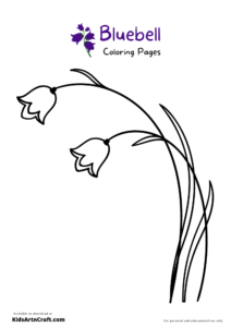 Bluebell Coloring Pages For Kids – Free Printables - Kids Art & Craft