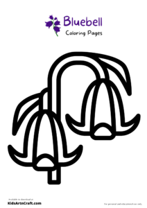 Bluebell Coloring Pages For Kids – Free Printables - Kids Art & Craft