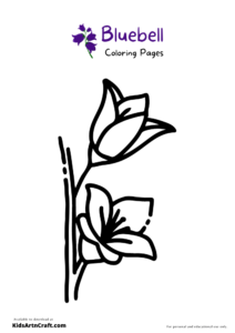 Bluebell Coloring Pages For Kids – Free Printables - Kids Art & Craft