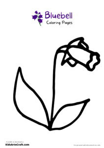 Bluebell Coloring Pages For Kids – Free Printables - Kids Art & Craft