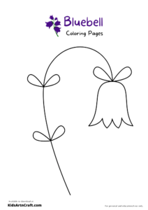Bluebell Coloring Pages For Kids – Free Printables - Kids Art & Craft
