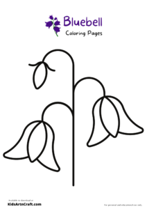 Bluebell Coloring Pages For Kids – Free Printables - Kids Art & Craft