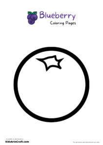 Blueberry Coloring Pages For Kids – Free Printables - Kids Art & Craft
