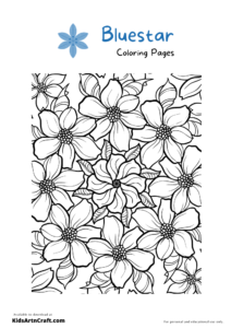 Bluestar Coloring Pages For Kids – Free Printables - Kids Art & Craft