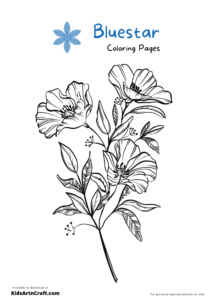 Bluestar Coloring Pages For Kids – Free Printables - Kids Art & Craft