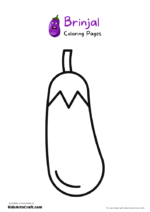 Eggplant/Brinjal Coloring Pages For Kids – Free Printables - Kids Art ...