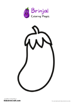 Eggplant/Brinjal Coloring Pages For Kids – Free Printables - Kids Art ...