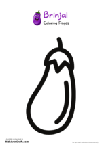 Eggplant/Brinjal Coloring Pages For Kids – Free Printables - Kids Art ...