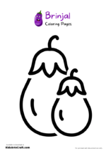 Eggplant/Brinjal Coloring Pages For Kids – Free Printables - Kids Art ...