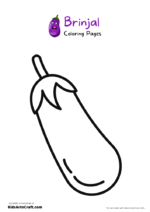 Eggplant/Brinjal Coloring Pages For Kids – Free Printables - Kids Art ...