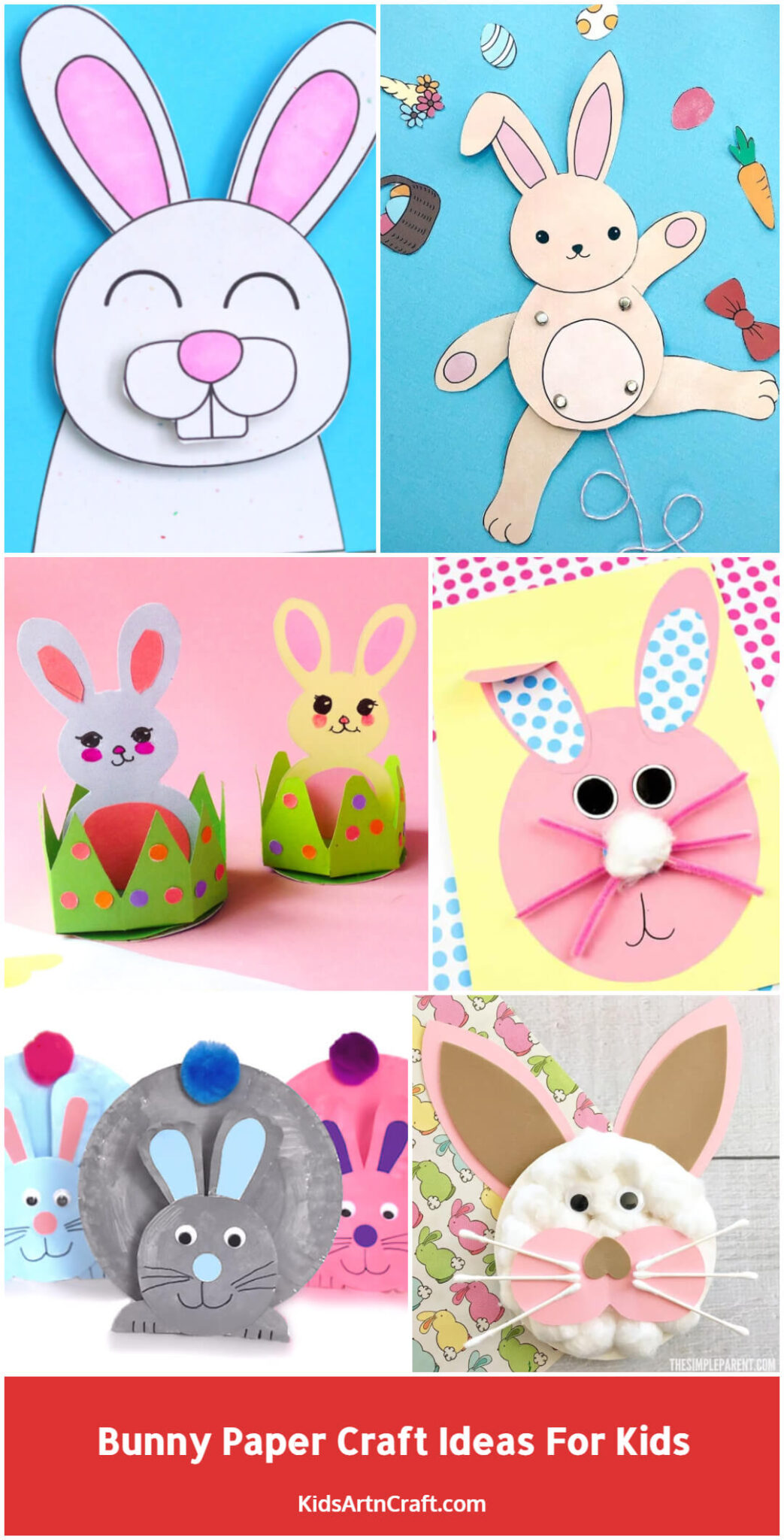 Bunny Paper Craft Ideas For Kids - Kids Art & Craft