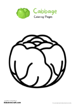 Cabbage Coloring Pages For Kids – Free Printables - Kids Art & Craft