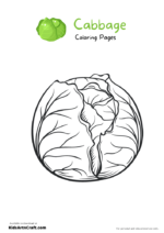 Cabbage Coloring Pages For Kids – Free Printables - Kids Art & Craft