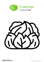 Cabbage Coloring Pages For Kids – Free Printables - Kids Art & Craft
