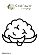Cauliflower Coloring Pages For Kids – Free Printables - Kids Art & Craft