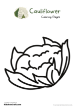 Cauliflower Coloring Pages For Kids – Free Printables - Kids Art & Craft