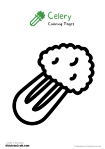 Celery Coloring Pages For Kids – Free Printables - Kids Art & Craft