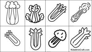 Celery Coloring Pages For Kids – Free Printables - Kids Art & Craft