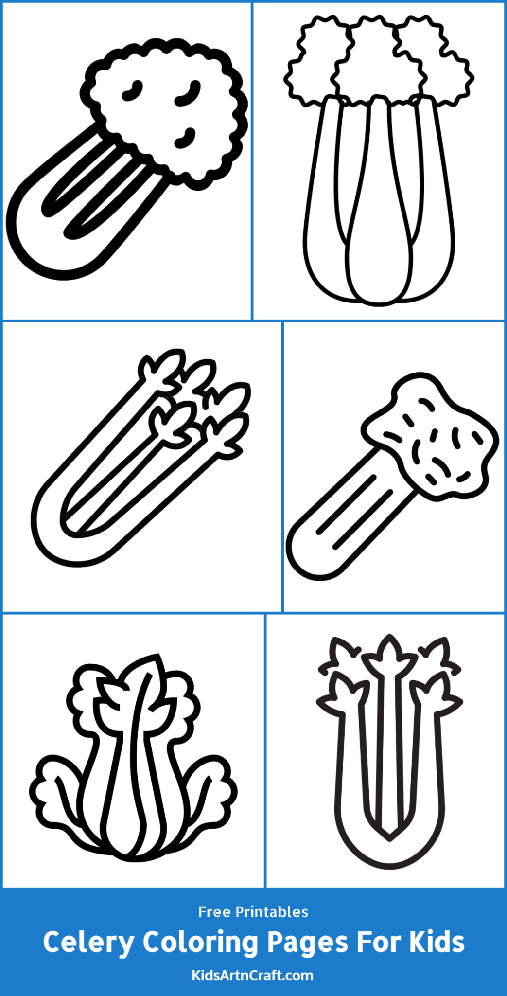 Celery Coloring Pages For Kids – Free Printables - Kids Art & Craft
