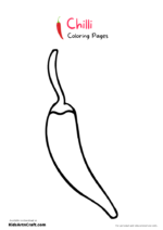 Chilli Coloring Pages For Kids – Free Printables - Kids Art & Craft