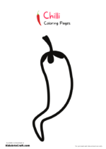 Chilli Coloring Pages For Kids – Free Printables - Kids Art & Craft