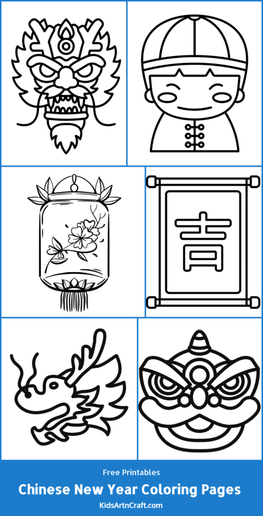 Chinese New Year Coloring Pages For Kids – Free Printables - Kids Art ...