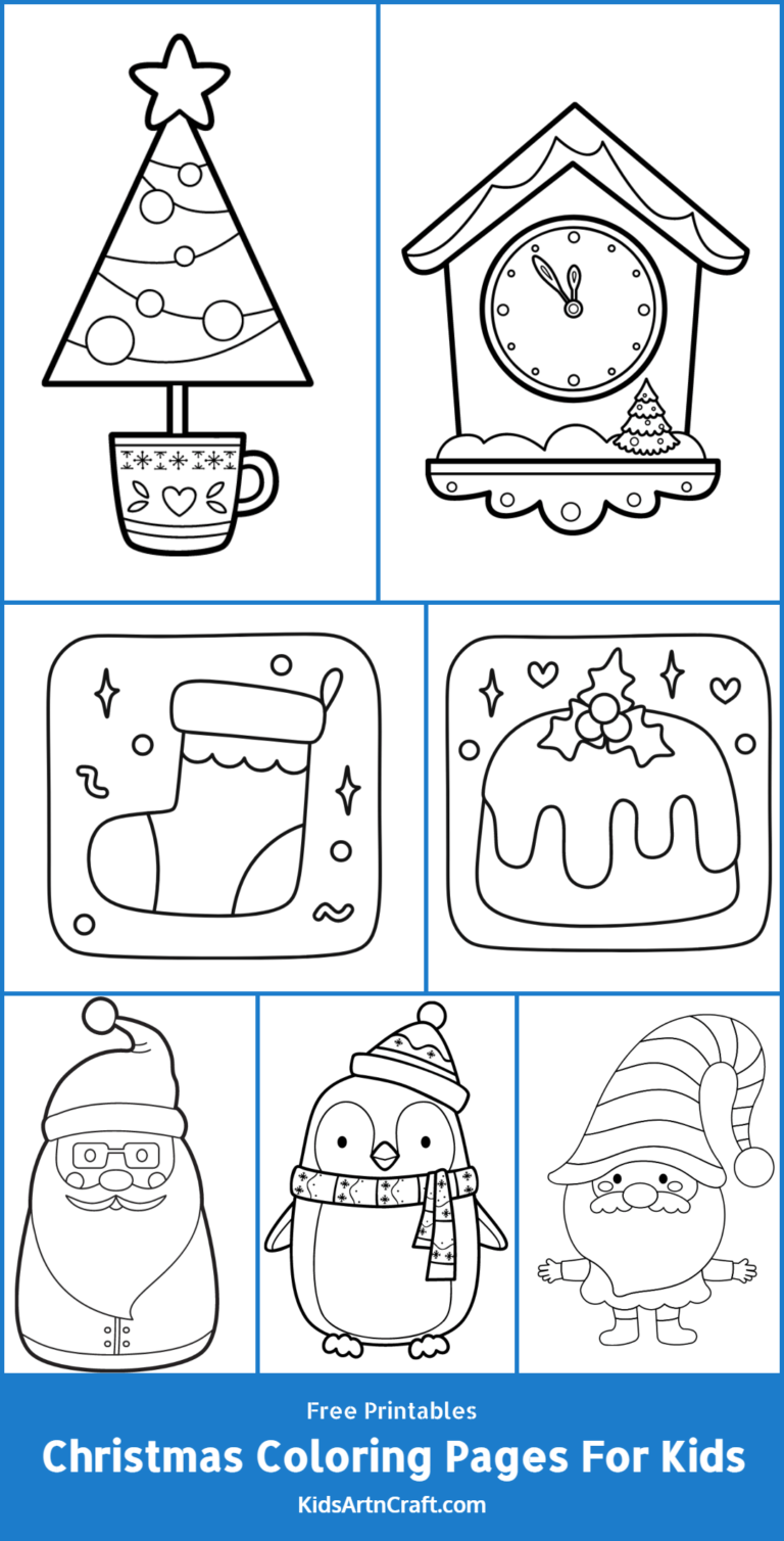 Christmas Coloring Pages For Kids – Free Printables - Kids Art & Craft