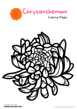 Chrysanthemum Coloring Pages For Kids – Free Printables - Kids Art & Craft