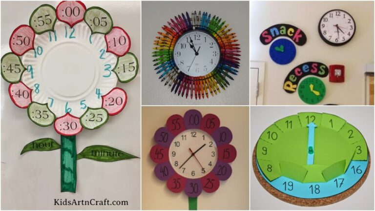 Clock Decoration Ideas for Classroom - Kids Art & Craft