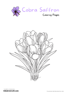 Cobra Saffron Coloring Pages For Kids – Free Printables - Kids Art & Craft