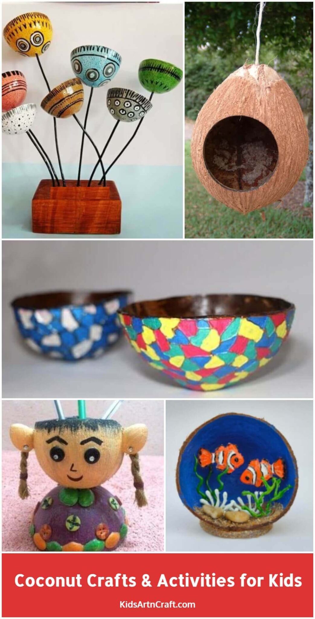 Coconut Crafts & Activities for School - Kids Art & Craft