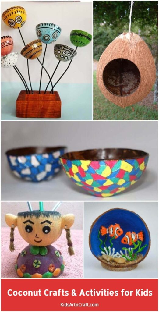 Coconut Crafts & Activities for School - Kids Art & Craft