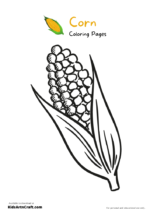 Corn Coloring Pages For Kids – Free Printables - Kids Art & Craft