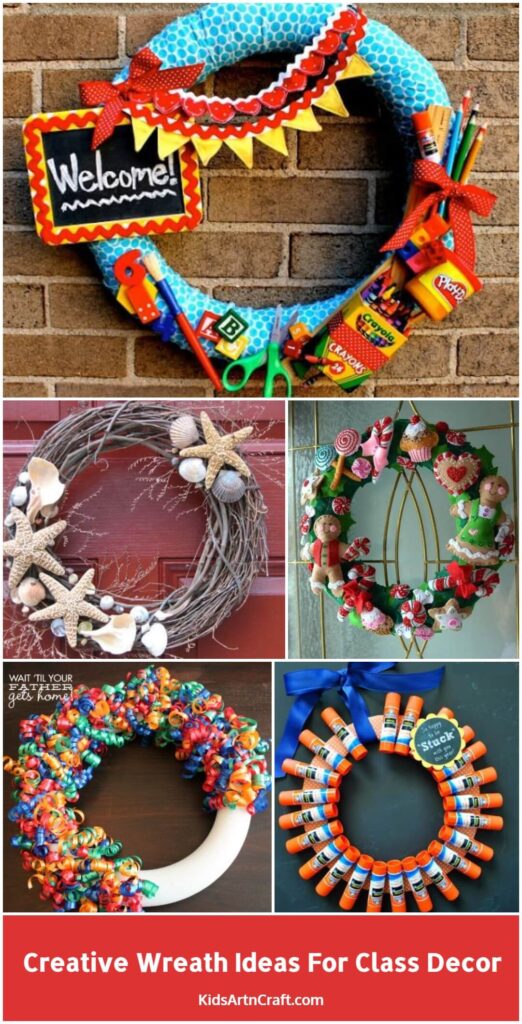 Creative Wreath Ideas For Class Decor - Kids Art & Craft