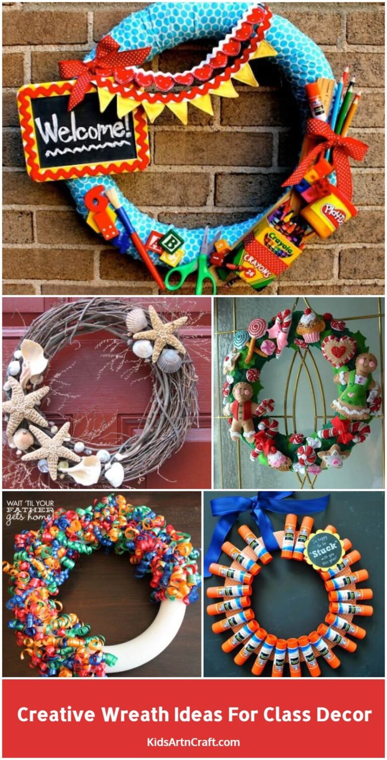 Creative Wreath Ideas For Class Decor - Kids Art & Craft