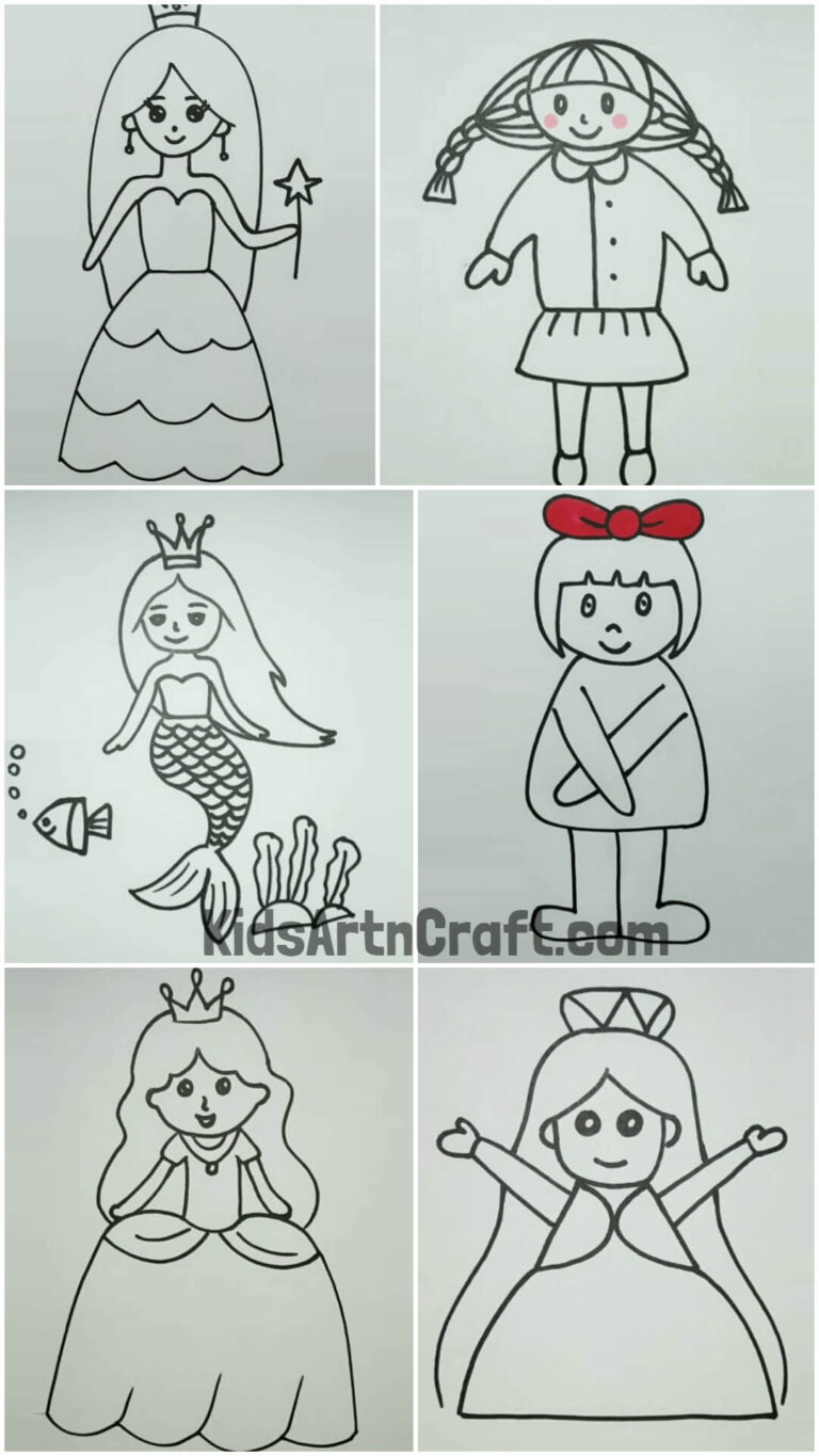 Cute Girl Drawing Ideas For Kids - Kids Art & Craft