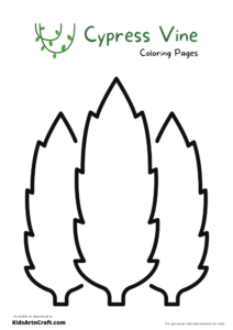 Cypress Vine Coloring Pages For Kids – Free Printables - Kids Art & Craft