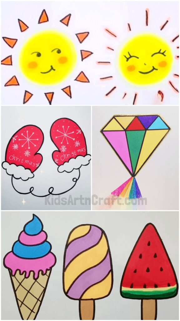 Develop Basic Skills With These Easy Drawings - Kids Art & Craft