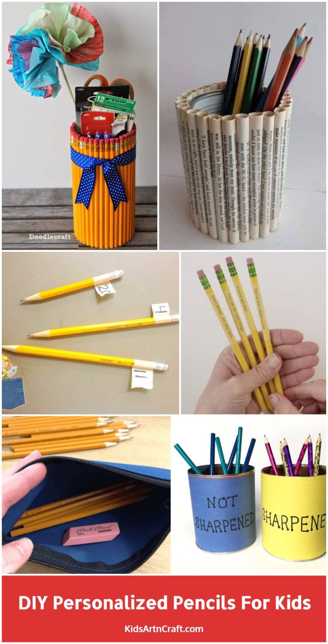 DIY Personalized Pencils for Kids - Kids Art & Craft