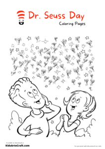 Dr. Seuss Day Coloring Pages For Kids – Free Printables - Kids Art & Craft
