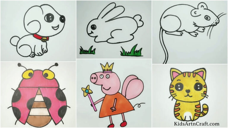 Free Animal Drawings for Kids - Kids Art & Craft