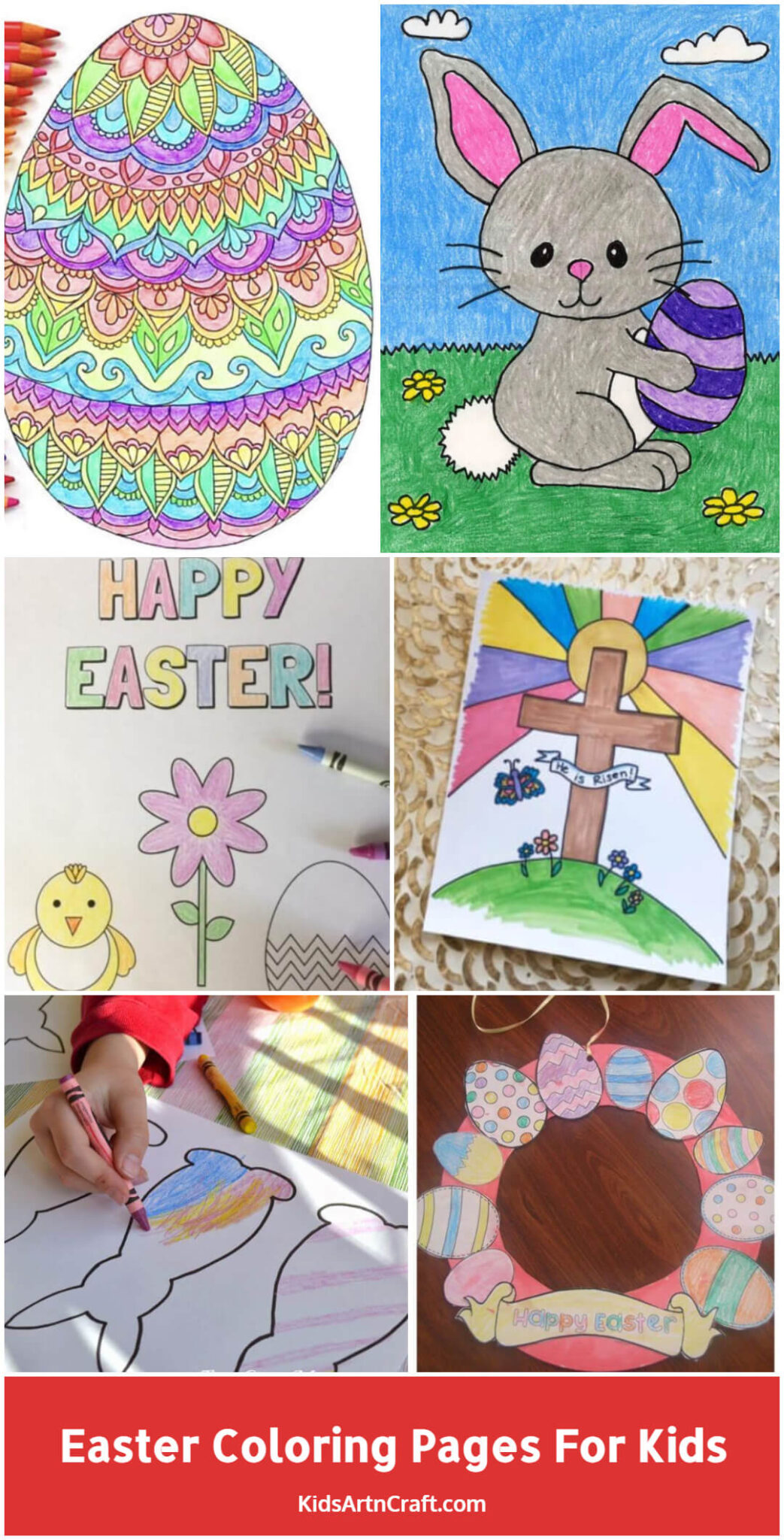 Easter Coloring Pages For Kids - Kids Art & Craft