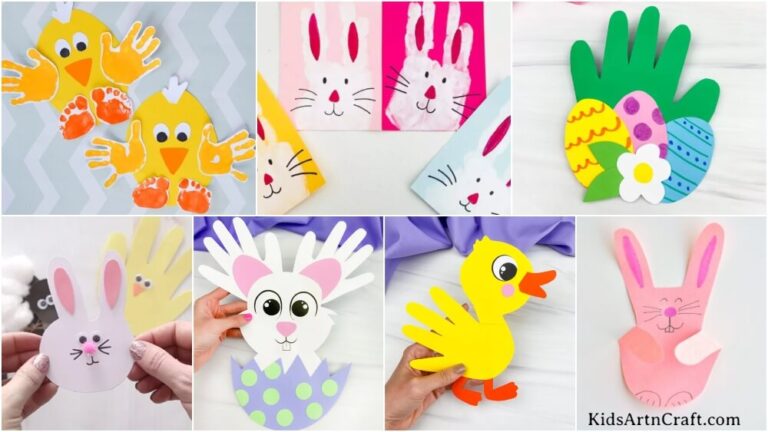 Easter Handprint Crafts For Kids - Kids Art & Craft
