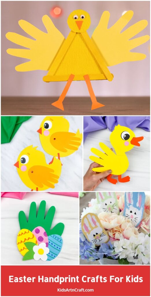 Easter Handprint Crafts For Kids - Kids Art & Craft