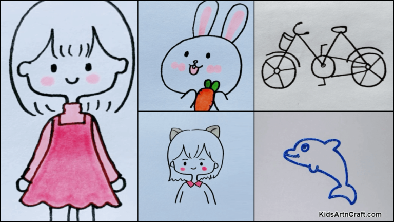 Simple Drawings For Kindergartners - Kids Art & Craft