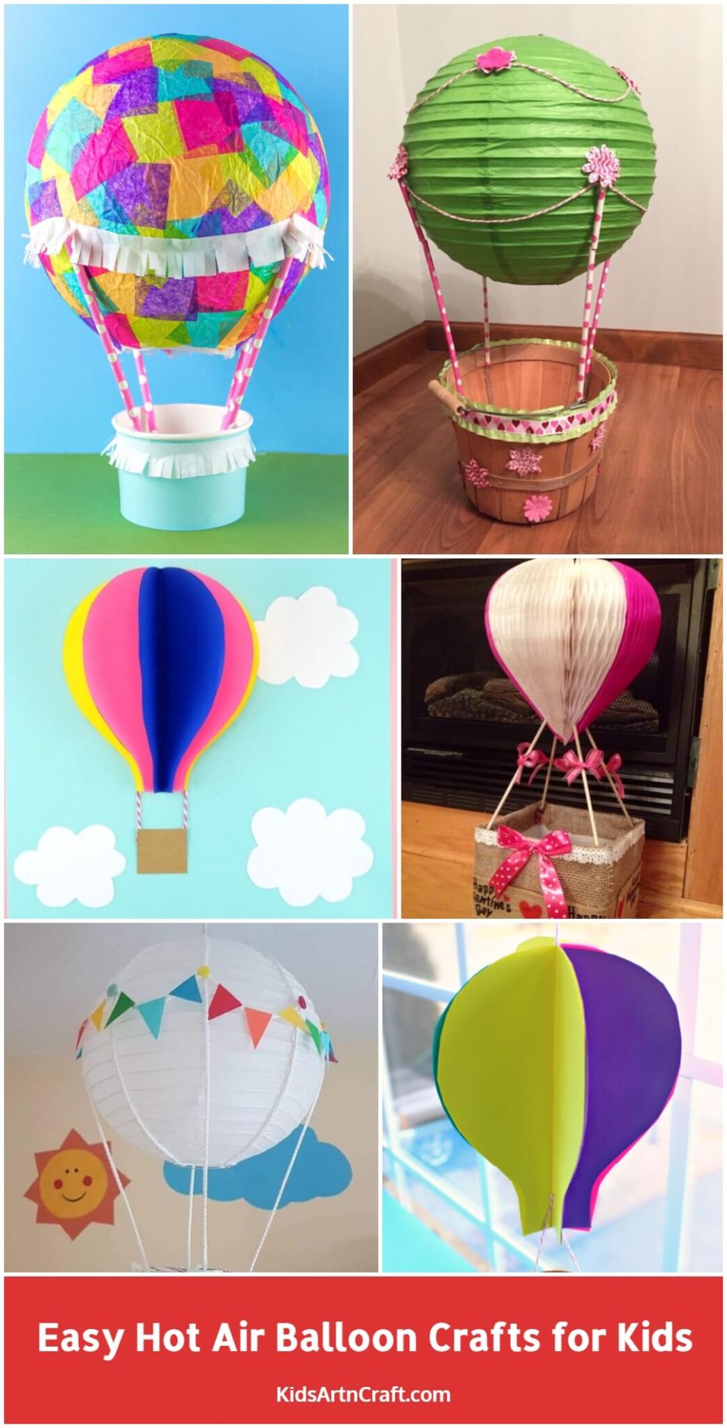 Easy Hot Air Balloon Crafts for Kids - Kids Art & Craft