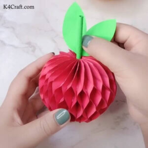 How To Make An Origami Apple With Kids - Kids Art & Craft