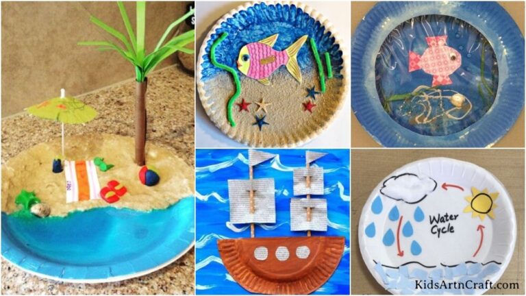 Easy Summer Paper Plate Crafts for Kids - Kids Art & Craft